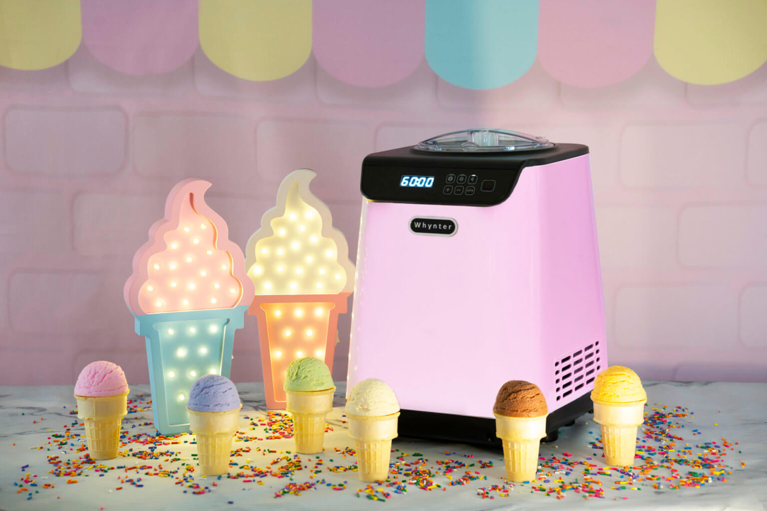 Whynter Limited Edition Pink Compressor Ice Cream Maker