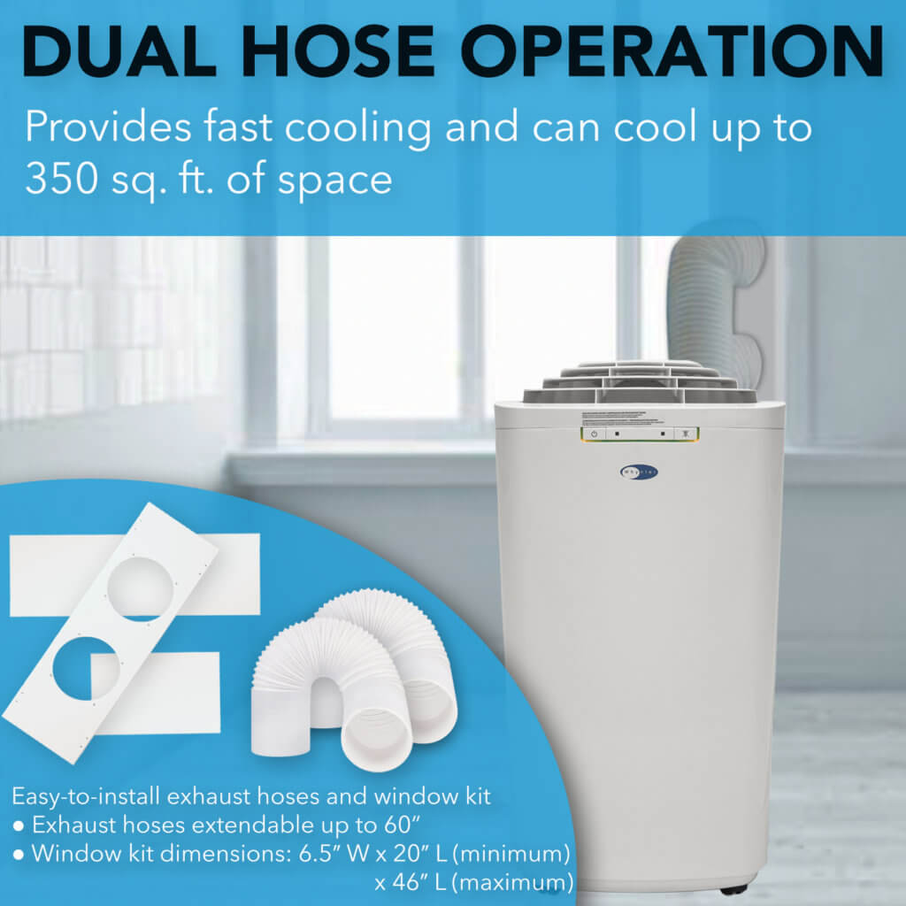 Arc 110wd Portable Dual Hose Air Conditioner Whynter